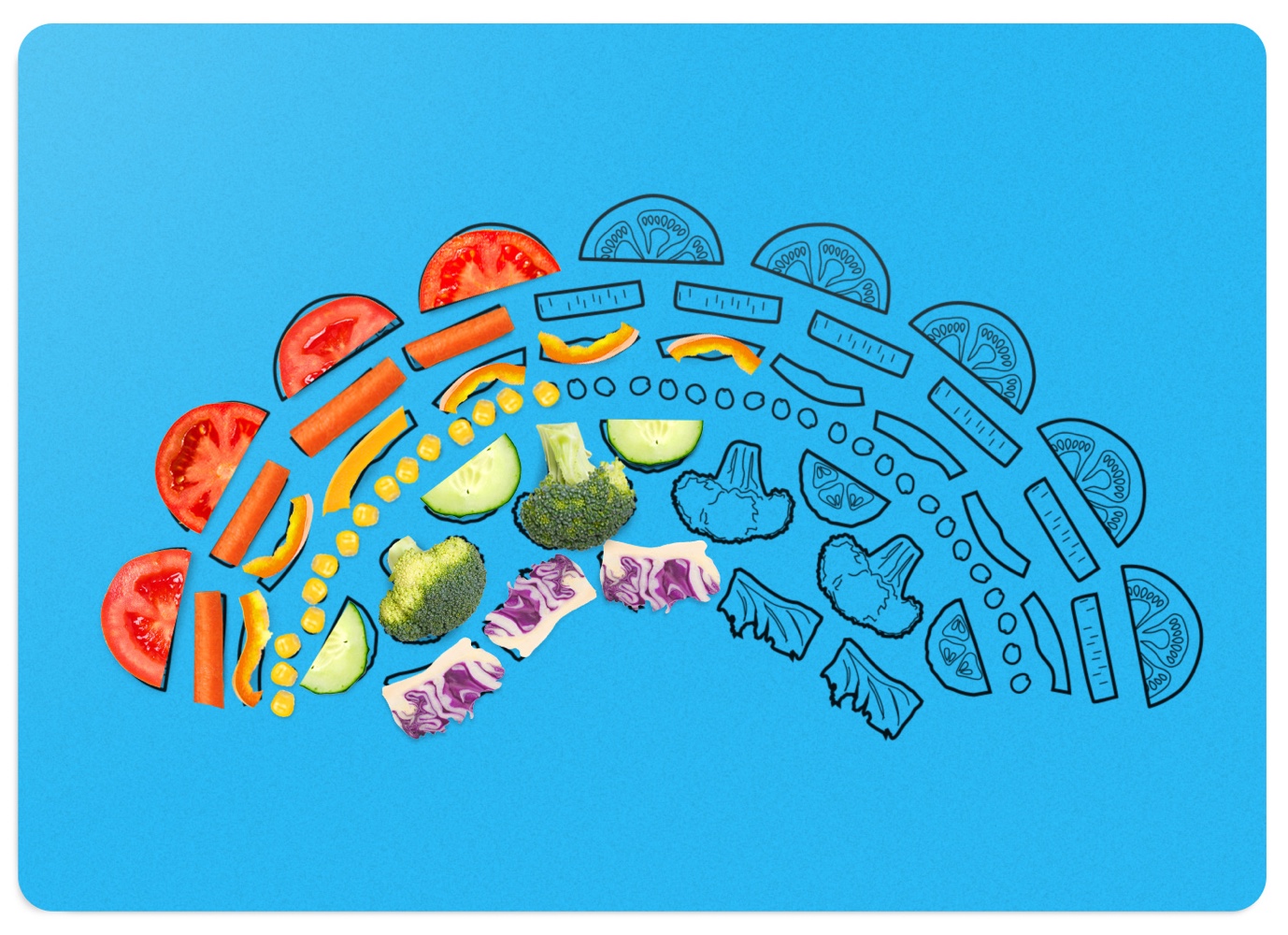 VeggieMat™ — Placemat making eating vegetables fun for kids