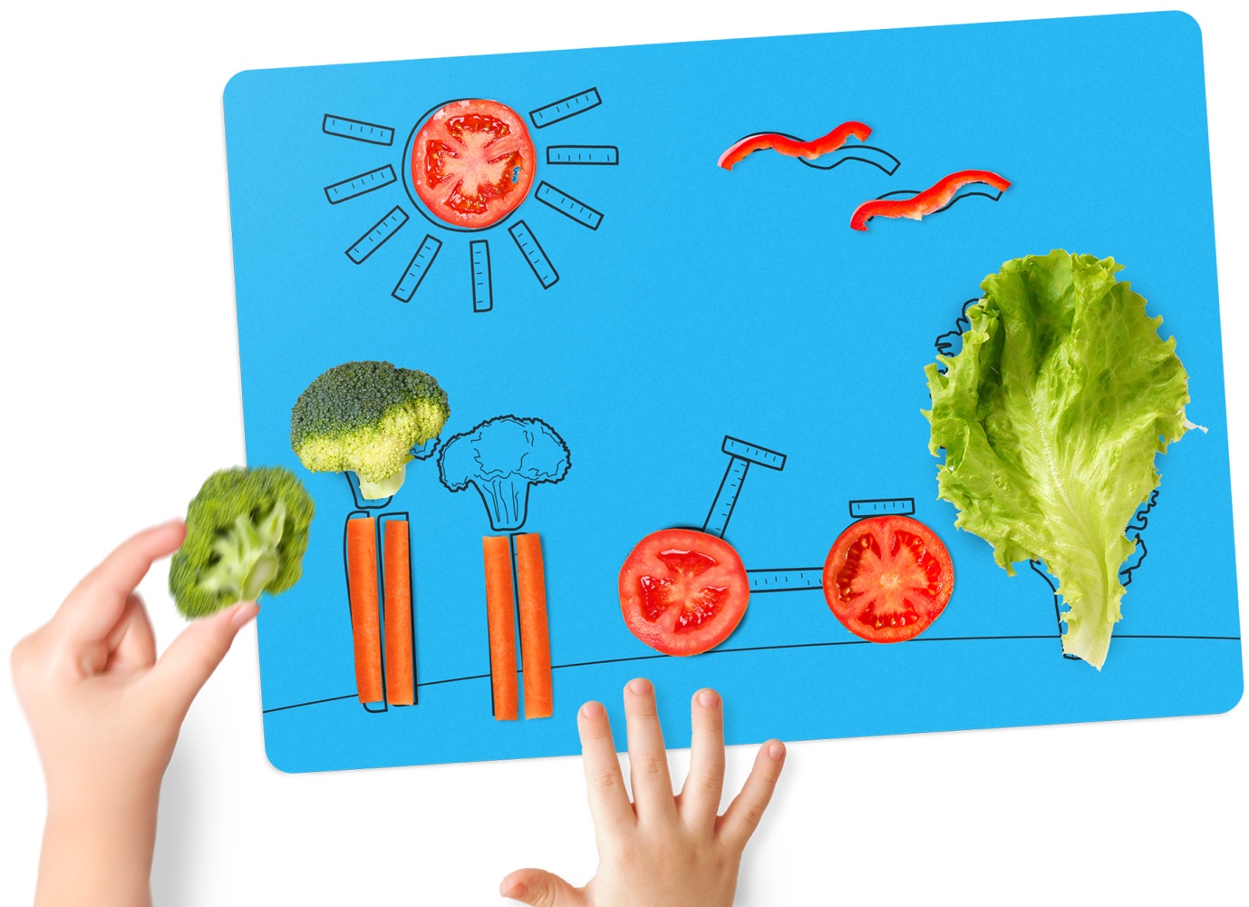 VeggieMat™ — Placemat making eating vegetables fun for kids